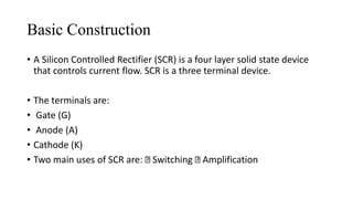 Silicon control rectifier (scr) | PPT