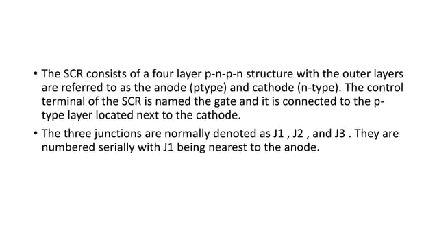 Silicon control rectifier (scr) | PPT