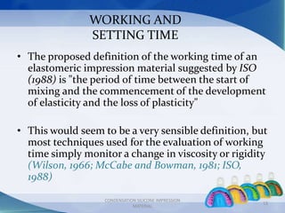 Silicone based impression materials | PPTX