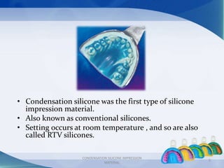 Silicone based impression materials | PPTX