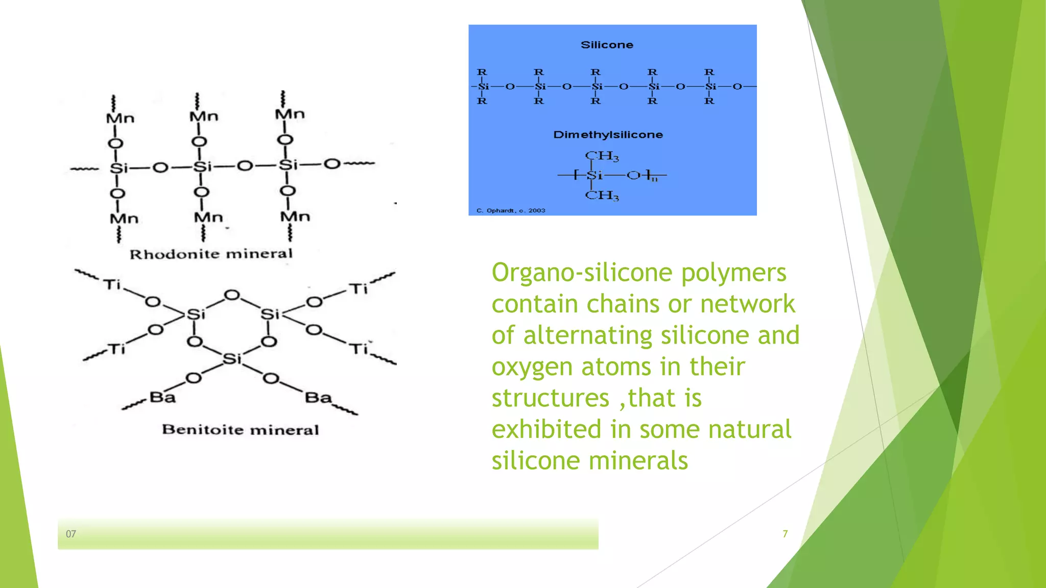 Silicone polymers structure, prepartion, properties, uses | PPTX