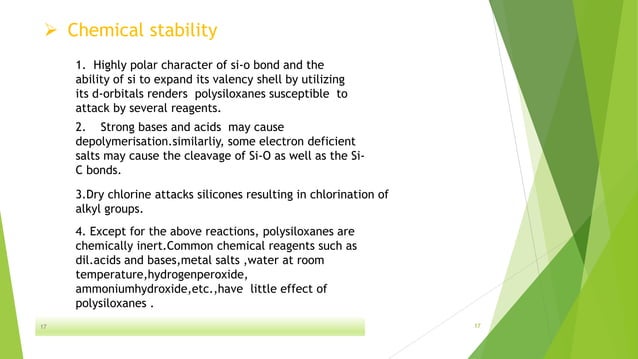 Silicone polymers structure, prepartion, properties, uses | PPTX