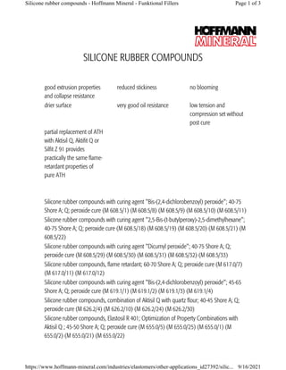 Silicone Rubber | PDF