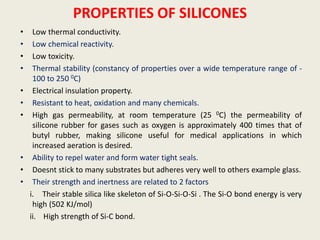 Silicones | PPTX