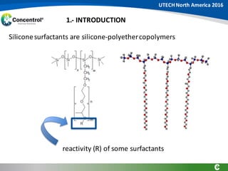 Silicone surfactants reactivity analysis - Concentrol | PPT