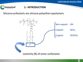 Silicone surfactants reactivity analysis - Concentrol | PDF | Chemistry ...