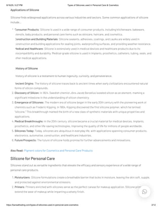 Silicones used in personal care | Bansal | PDF