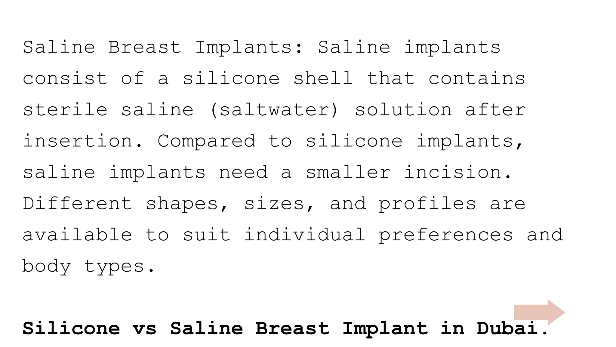Silicone vs Saline Breast Implant.pptx