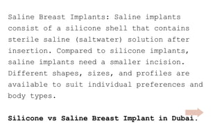 Silicone vs Saline Breast Implant.pptx