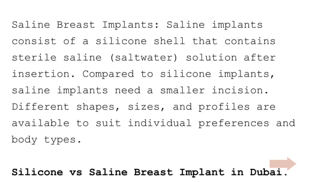 Silicone vs Saline Breast Implant.pptx
