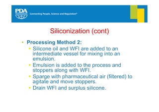 Stopper Siliconization | PDF
