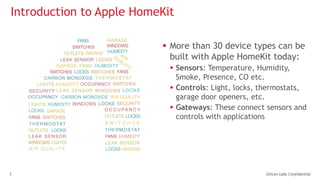 Developing Accessories for the Apple HomeKit Ecosystem | PPT