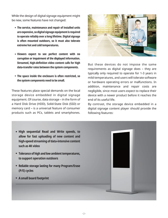 Silicon Motion's PCIe FerriSSD : High speed and reliability for digital signage | PDF | Data ...
