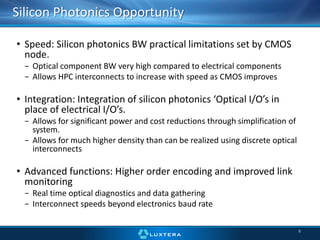 Silicon Photonics for HPC Interconnects | PPT