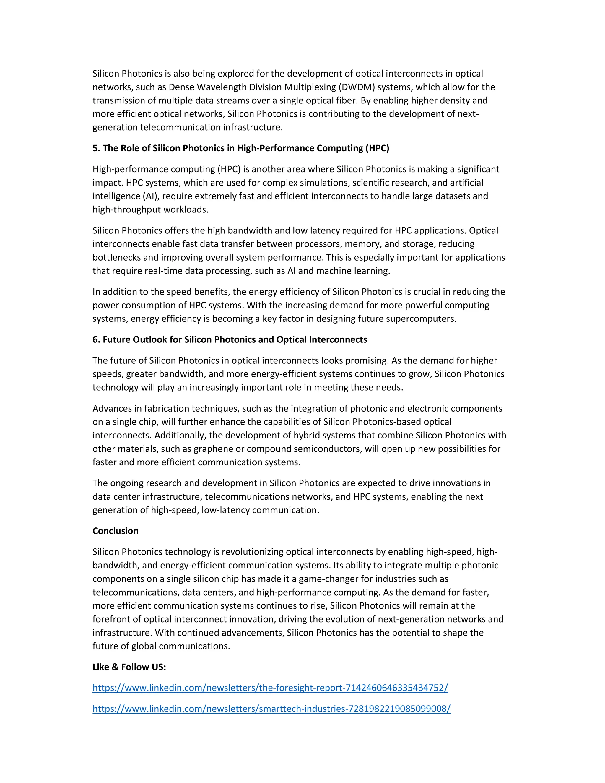 Revolutionizing Optical Interconnects with Silicon Photonics Technology | PDF