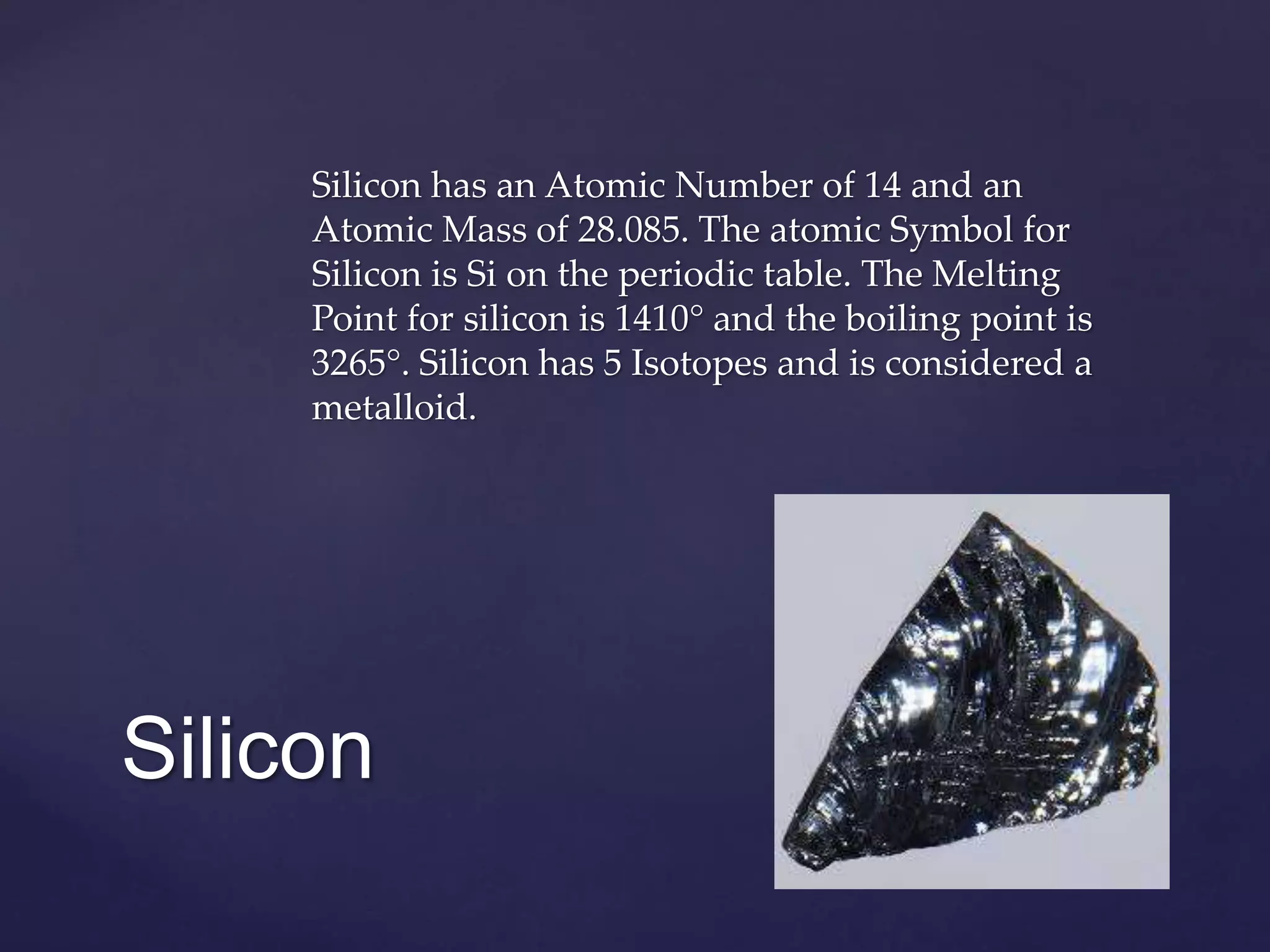 Silicon Presentation | PPTX
