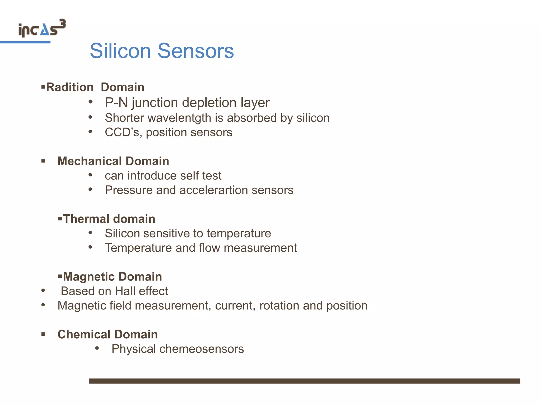 Silicon sensors final_prsentation | PPTX