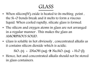 Silicon, Silicone and silicates | PPTX