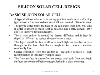 Silicon solar cell design | PDF
