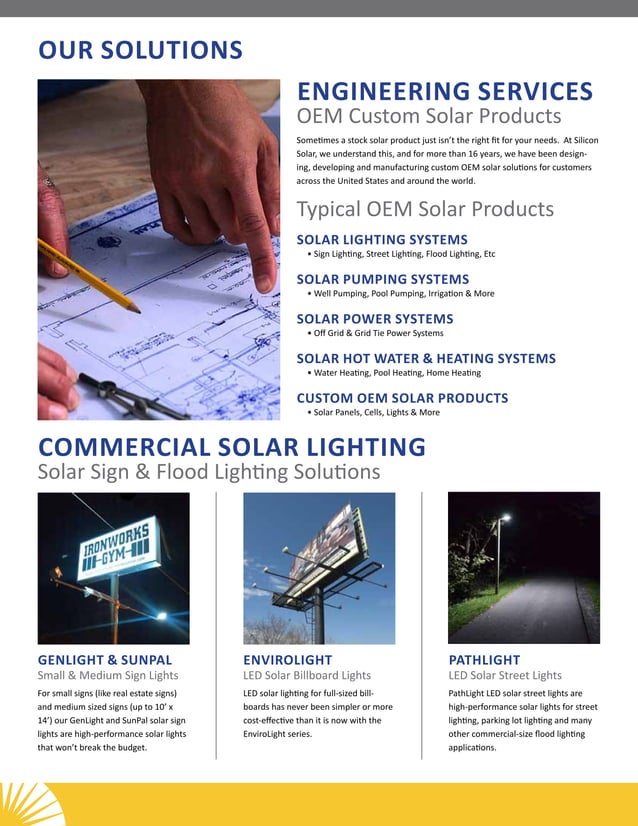 Silicon Solar Brochure - Company Information Guide | PDF