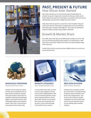 Silicon Solar Brochure - Company Information Guide | PDF | Power and ...