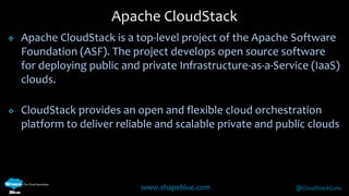 Silicon Valley CloudStack User Group - Introduction to Apache CloudStack | PPTX