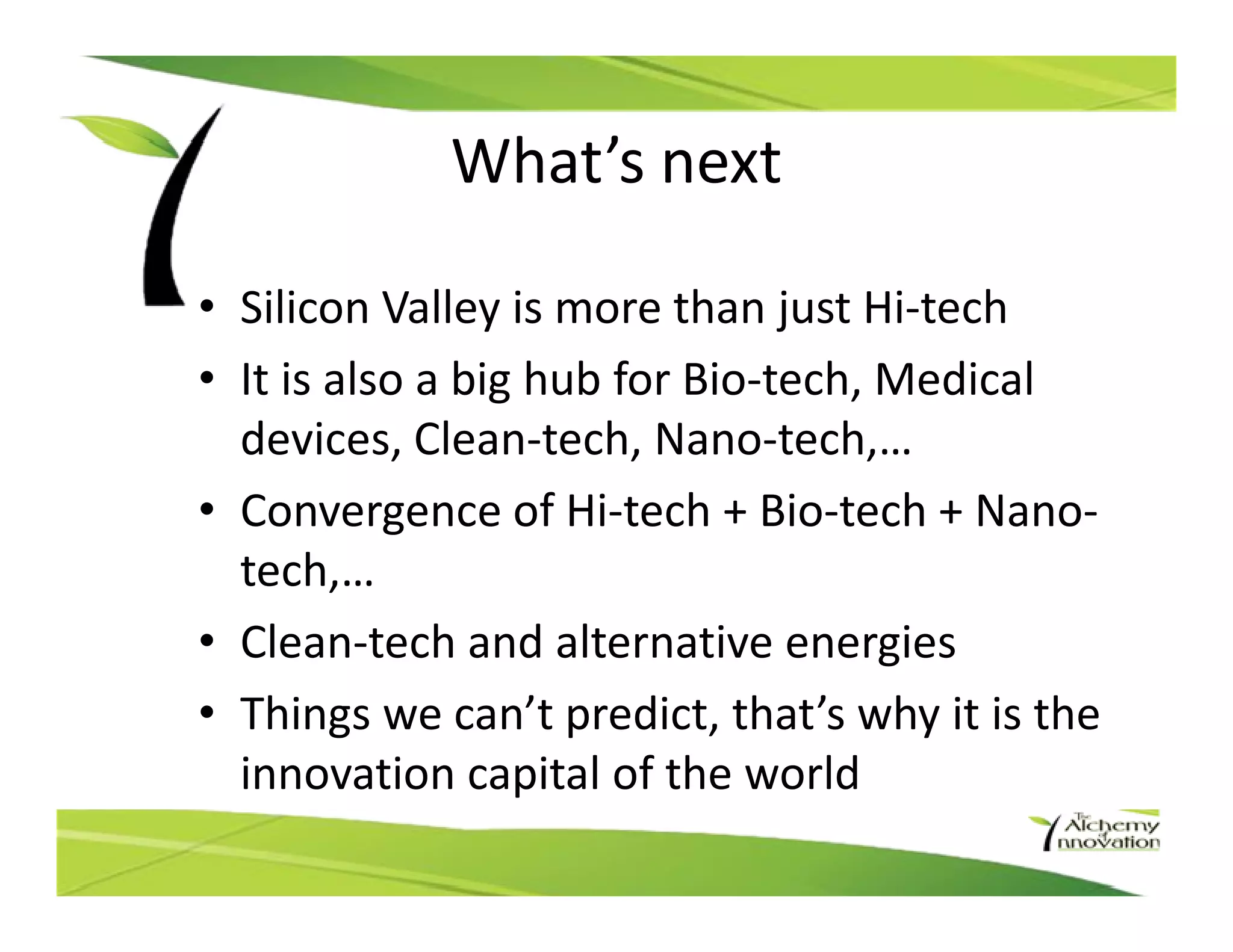 Silicon valley history and innovation | PDF