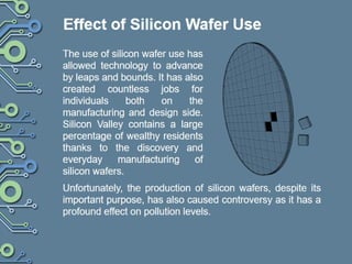 Silicon wafer uses | PPT