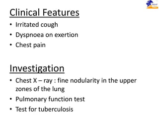 Silicosis Diagnostic Criteria – Guidelines for the Diagnosis and ...