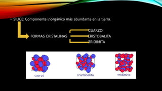 SILICOSIS DE ORIGEN LABORAL presentación ppt | PPTX