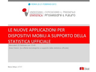 M. Silipo - Le nuove applicazioni per dispositivi mobili a supporto ...