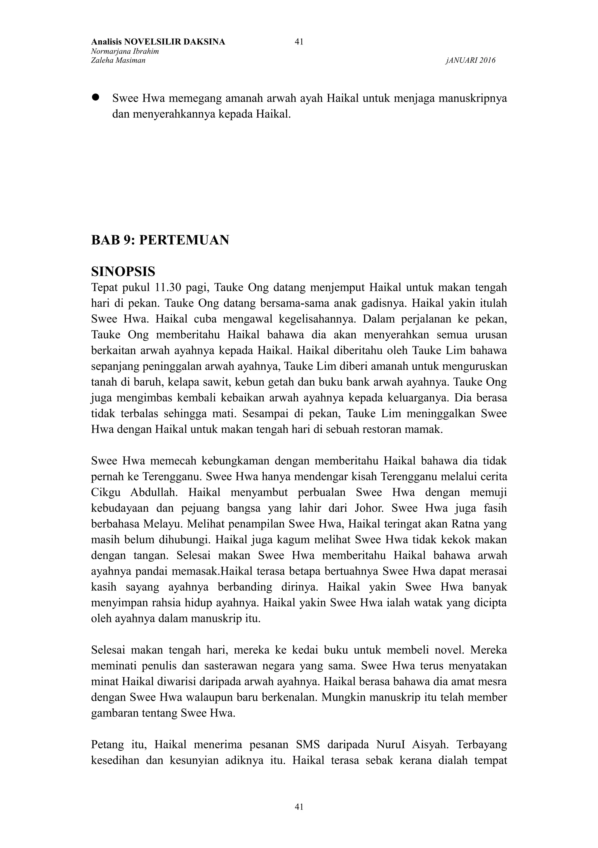 KOMSAS 2016 NOVEL TINGKATAN 5 ZON JOHOR: SILIR DAKSINA (NIZAR pARMAN ...