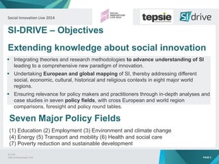 SI LIVE Research Session - TEPSIE to SI DRIVE | PPTX | Environment ...
