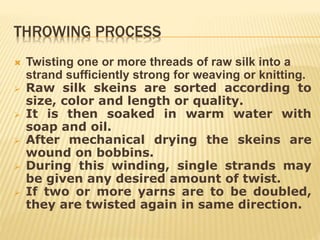 Natural Animal fiber - Silk | PPTX