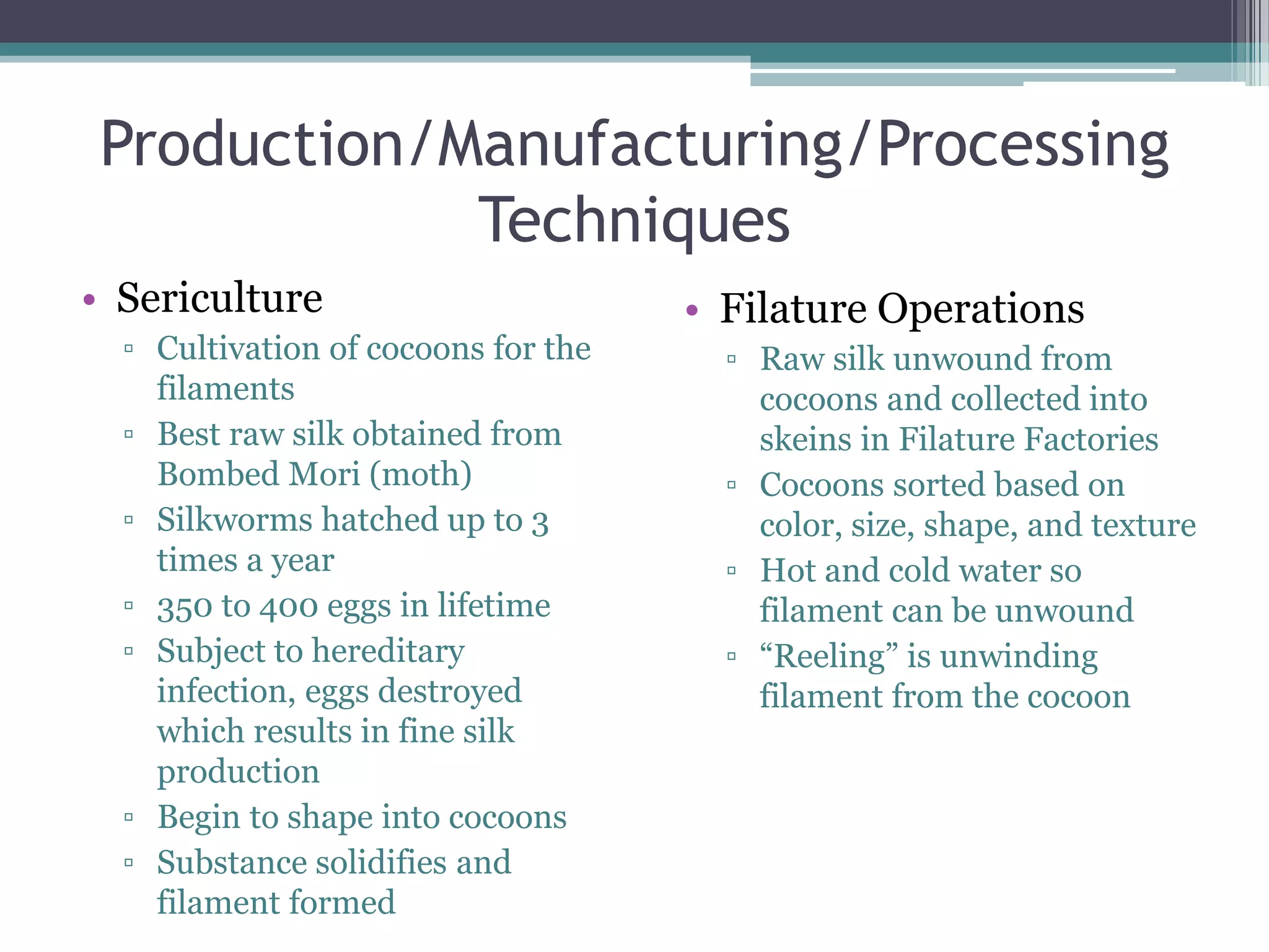 "SILK" in the Indian subcontinent is a luxury good | PPTX