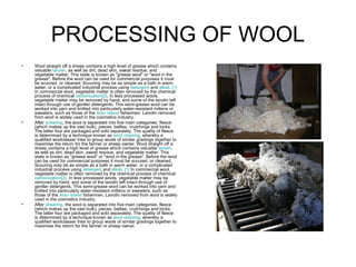 Silk, cotton and wool | PPT