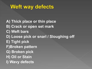 Silk fabric defects | PPTX