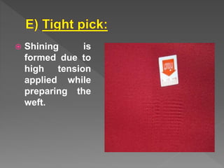 Silk fabric defects | PPTX