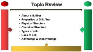 Silk fiber | PPTX