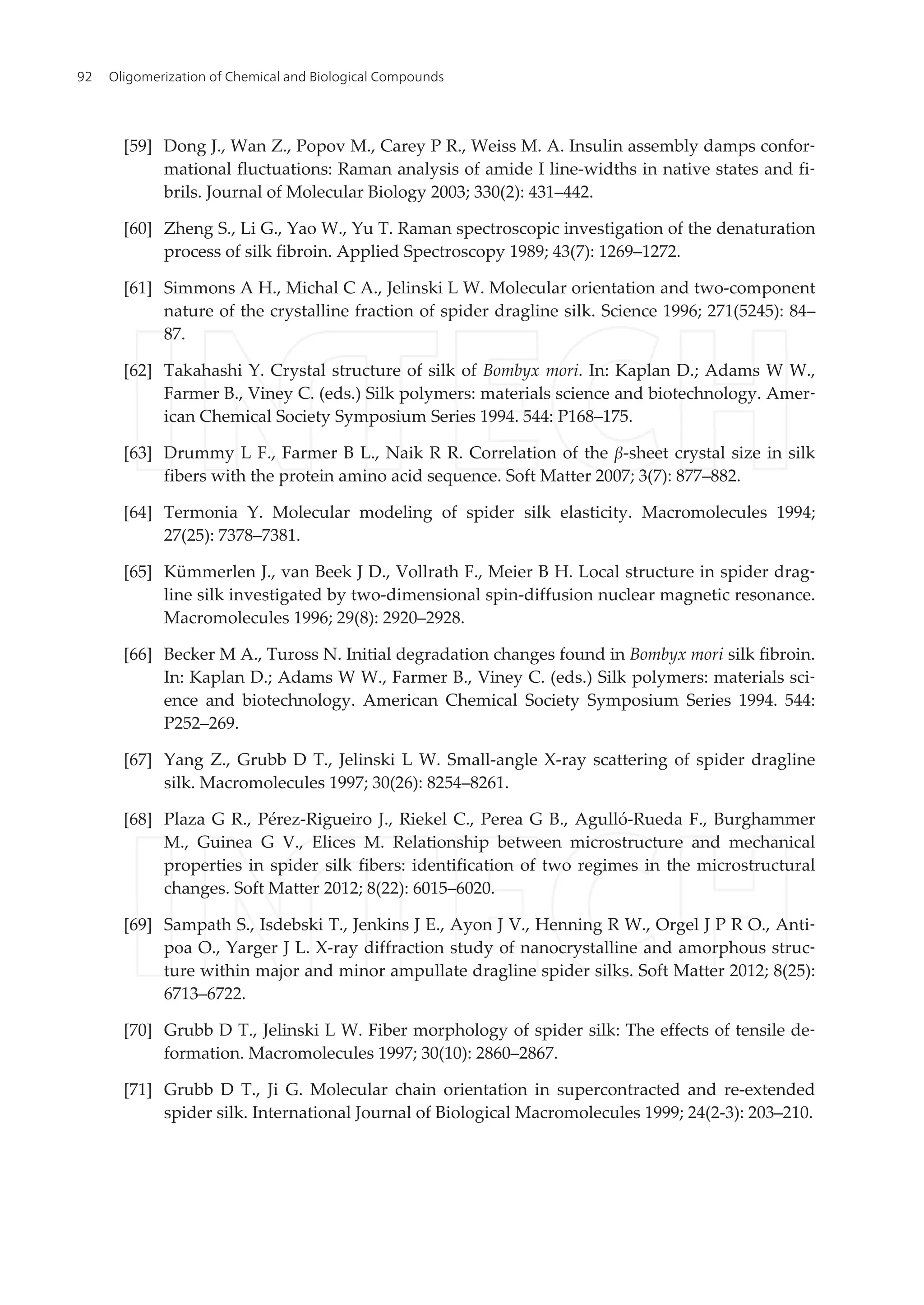 Silk fiber — molecular formation mechanism, structure property ...