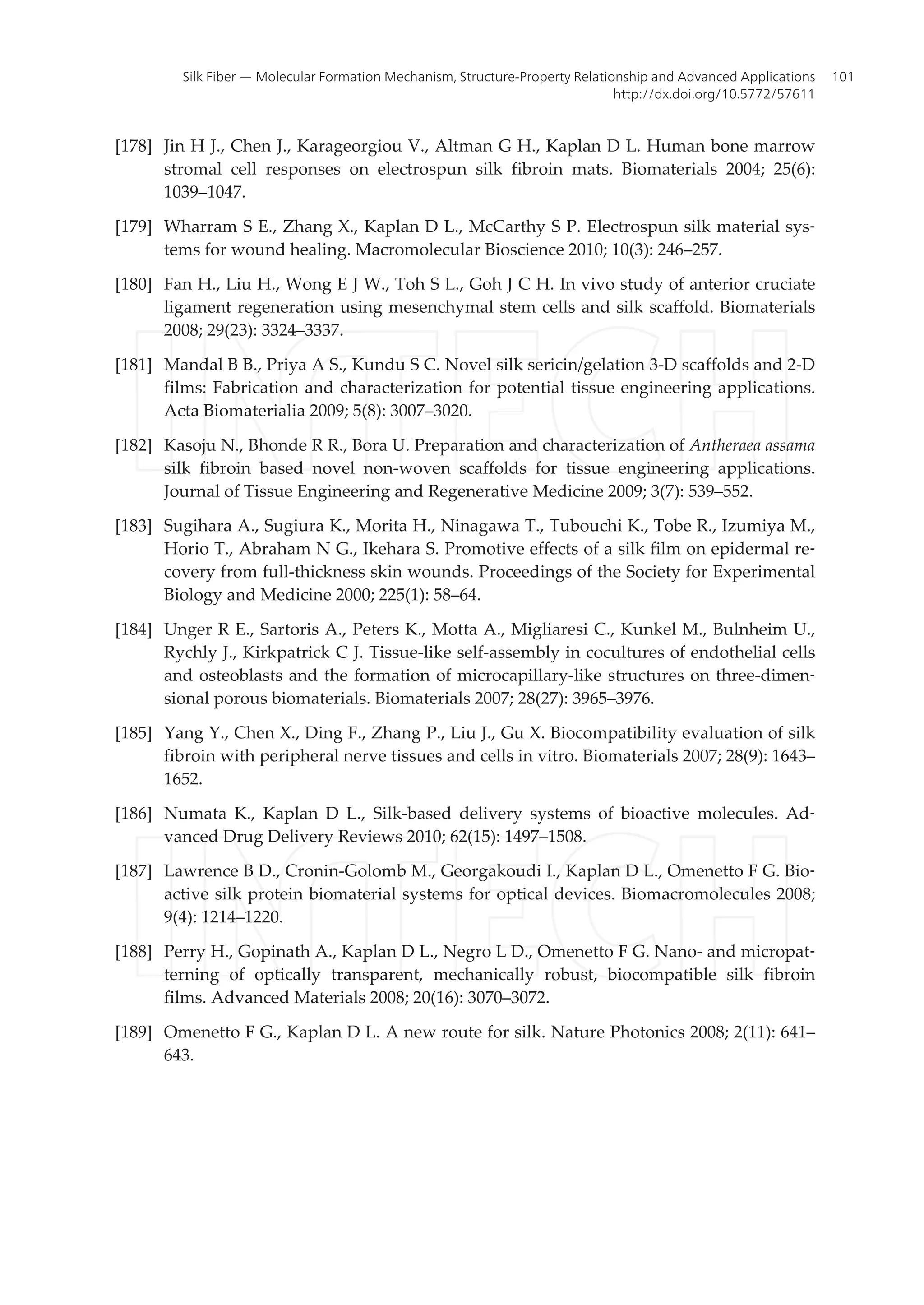 Silk fiber — molecular formation mechanism, structure property ...