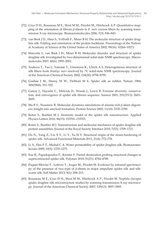 Silk fiber — molecular formation mechanism, structure property ...