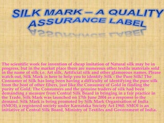 Silk mark | PPT