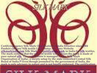 Silk mark | PPT