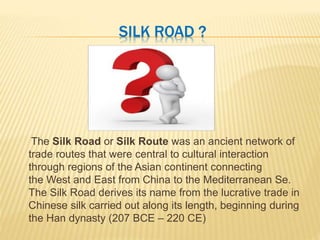 Religion on the Silk Road | PPT
