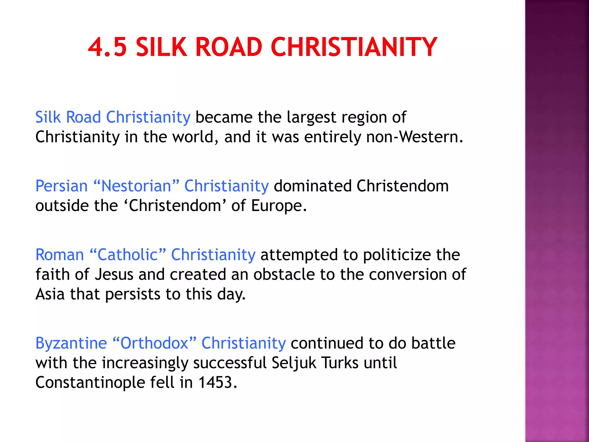 Silk road christianity | PPTX
