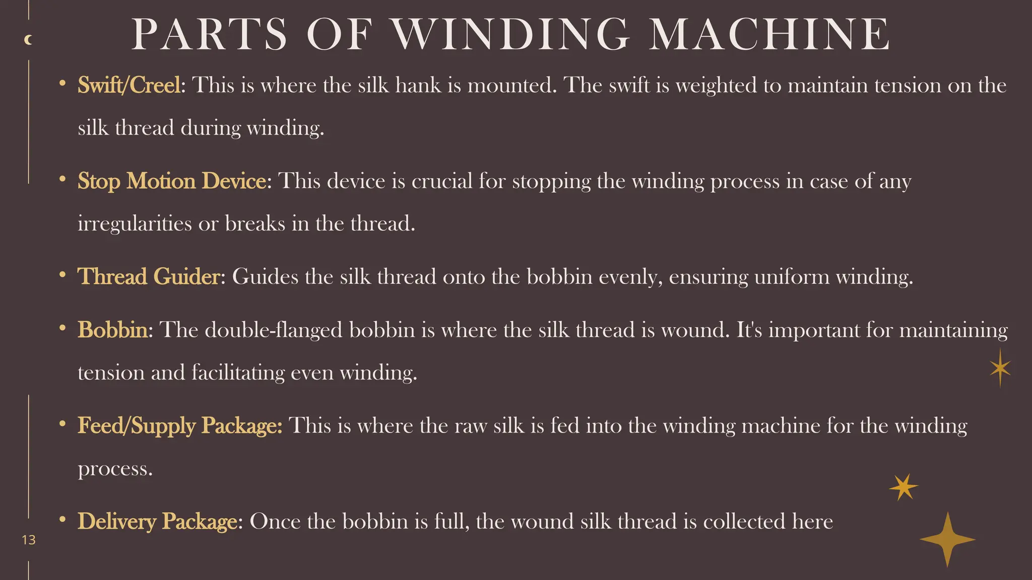 SILK WINDING PROCESS AND WINDING MACHINES.pptx