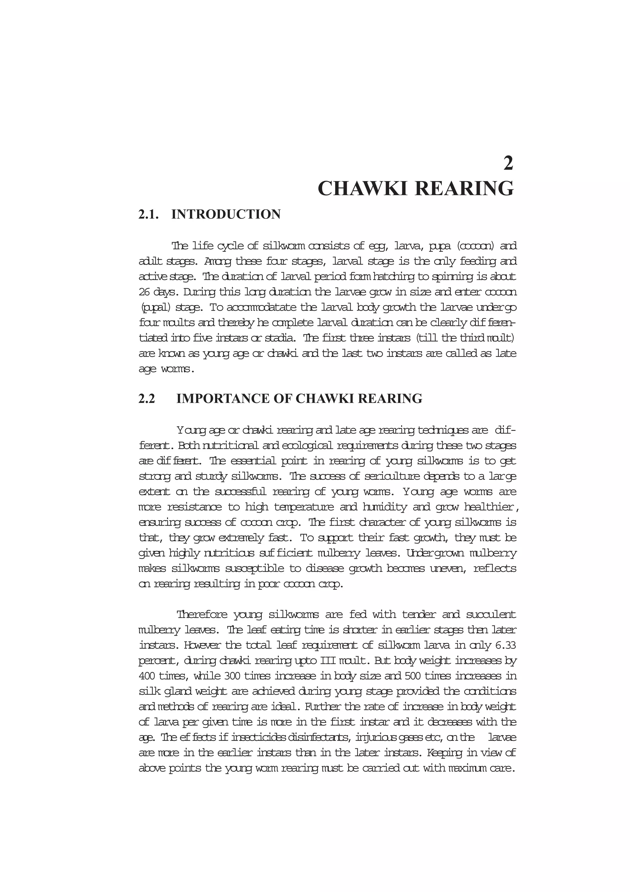 Silkworm rearing technology | PDF