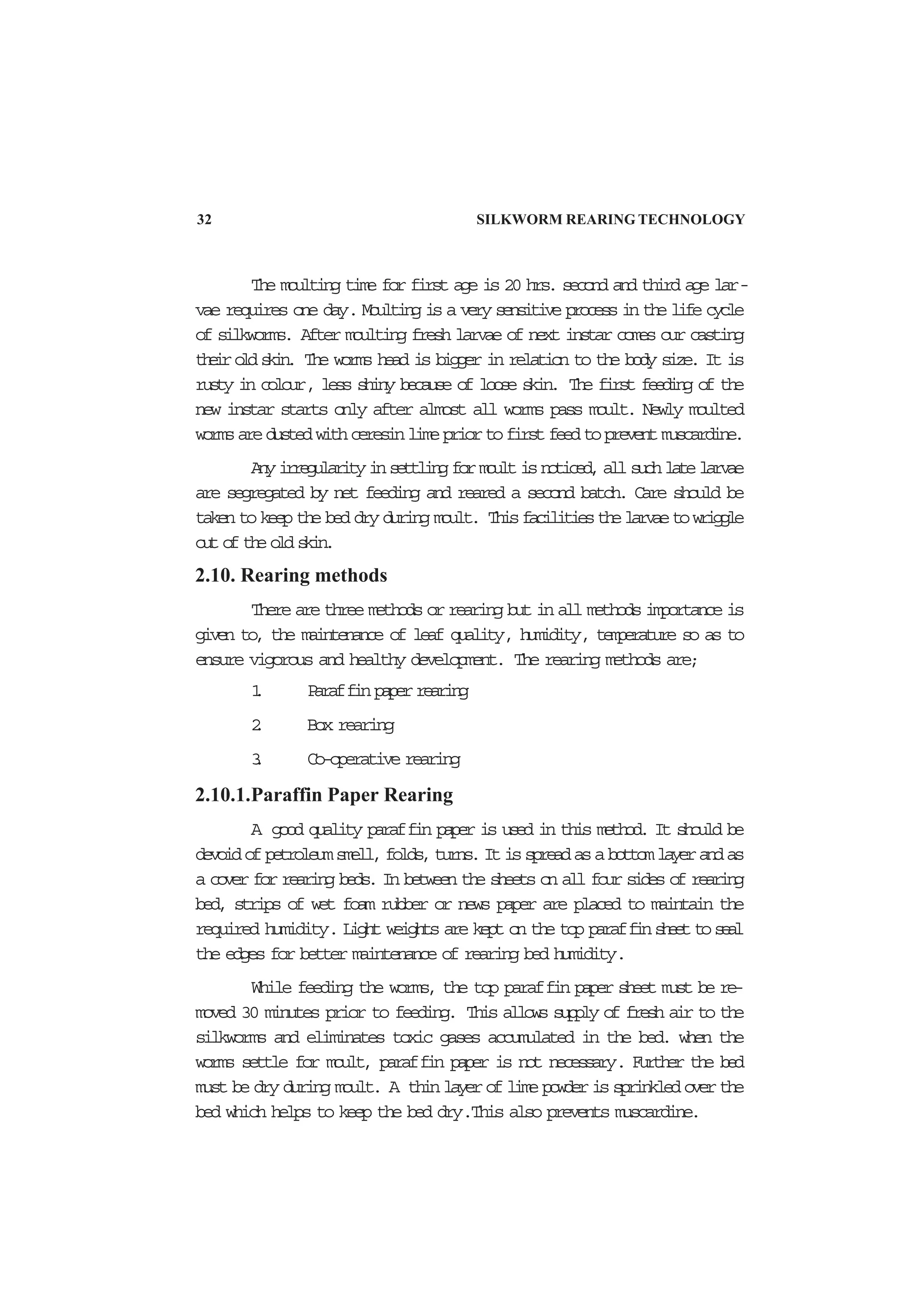 Silkworm rearing technology | PDF