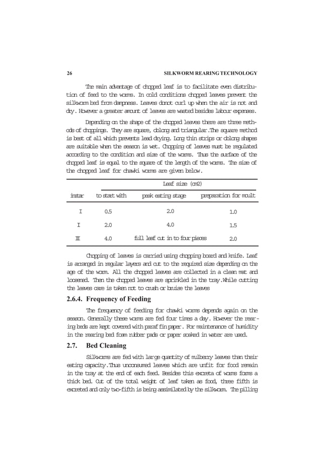 Silkworm rearing technology | PDF | Beekeeping | Hobbies & Interests